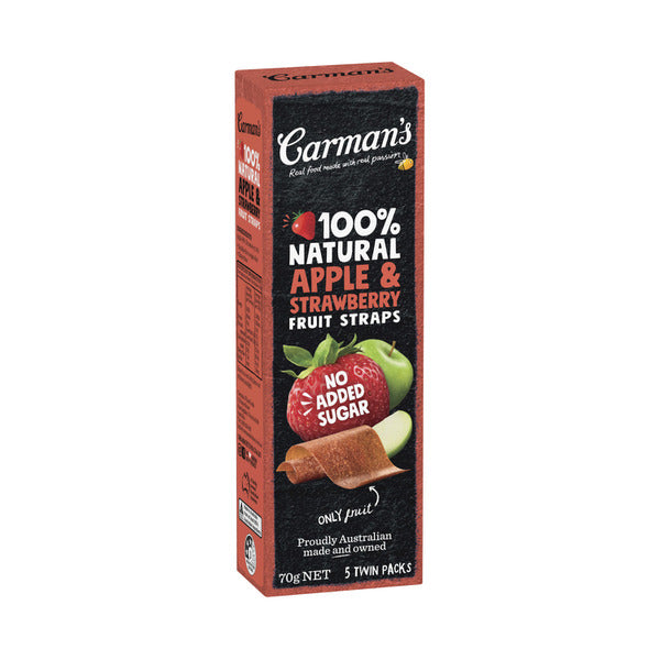 Carman's Apple & Strawberry Fruit Straps 70g – Adelaide Fresh ...