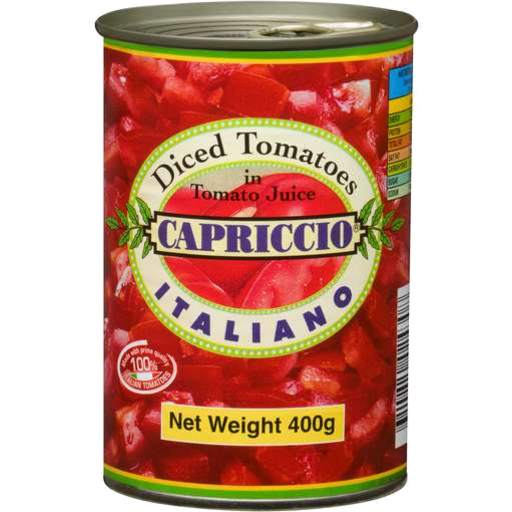 Capriccio Diced Tomatoes 400g – Adelaide Fresh Fruiterers Morphett Vale